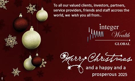 Integer Wealth Global On Linkedin 12 December 2024 Its Christmas