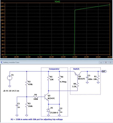 Charging Voltage Sensing Circuit That Outputs Once A Certain Voltage