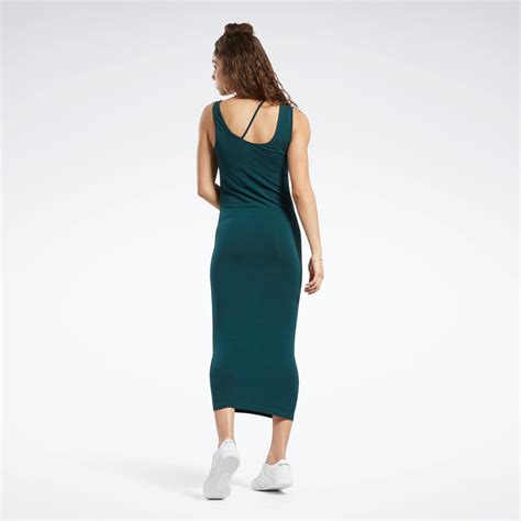 Reebok Apparel Women Classics Cotton Midi Dress Forgrn Reebok Canada