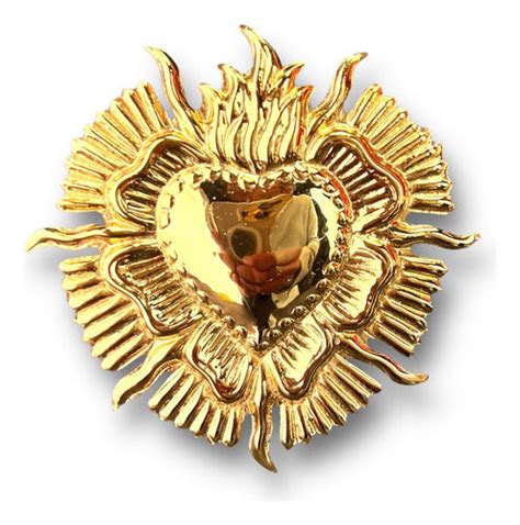 Dije Corazón Con Resplandor En Baño De Oro 85 Cm X 85 Cm Mi Tienda