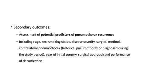 Recurrence Of Primary Spontaneous Pneumothorax Following Bullectomy