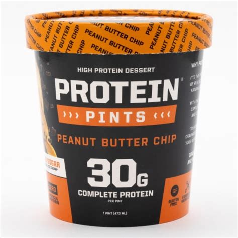 Protein Pints® Peanut Butter Chip Ice Cream 16 Oz Ralphs