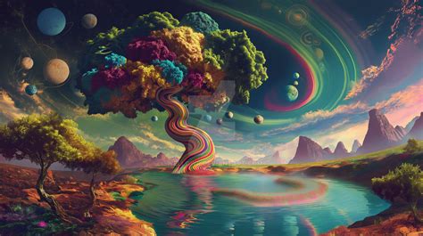 Psychedelic Tree Wallpaper Hd Psychedelic Wallpapers Free Hd Download