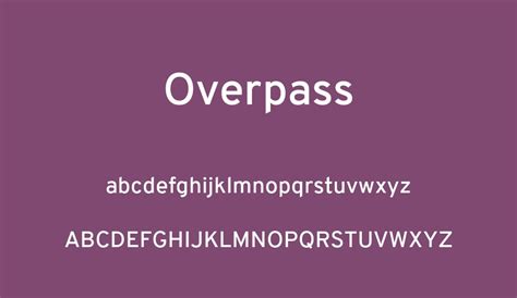 Overpass Font Font Font Tr