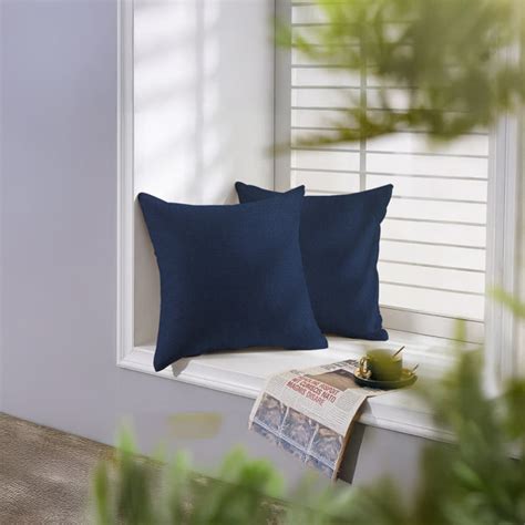 Blue Solid Throw Pillows Youll Love Wayfair