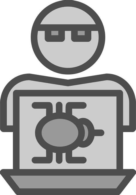 Hacker Vector Icon Design 16287967 Vector Art At Vecteezy