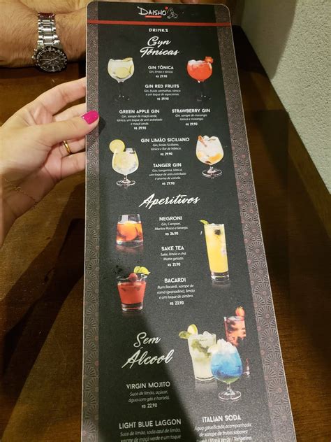 Menu Em Daisho Japanese Food Restaurante Indaiatuba Av Coronel