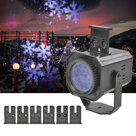 Led Projection Lamp Ip65 Waterproof Dj Disco Party Light Snowflake