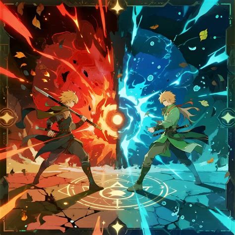 Free Elemental Powers Collide Image Anime Elements Battle