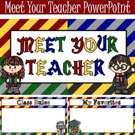 Wizard Welcome Slides Editable Slides Open House Meet The Teacher