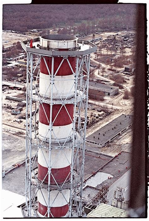 Chernobyl Stack And Flag October 1986 Rchernobyltv