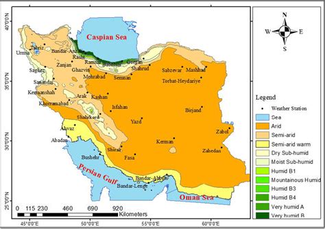 Climate Zones Of Iran Determined Using Tandm Method Download Scientific