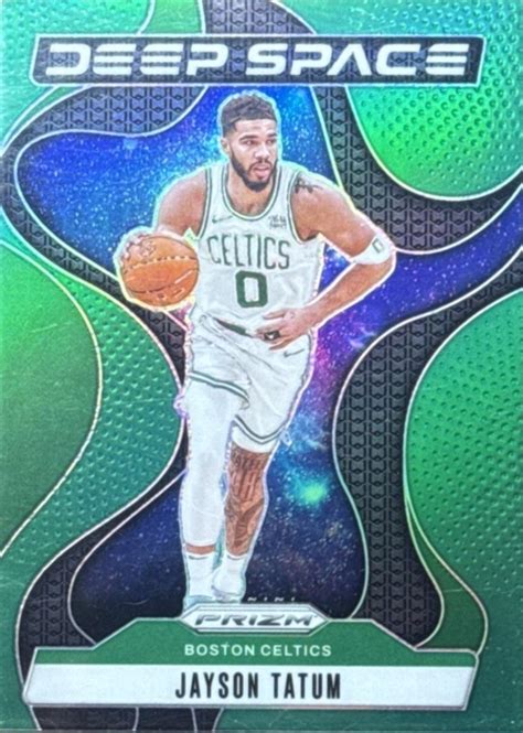 Jayson Tatum [green] 7 Prices 2024 Panini Prizm Deep Space