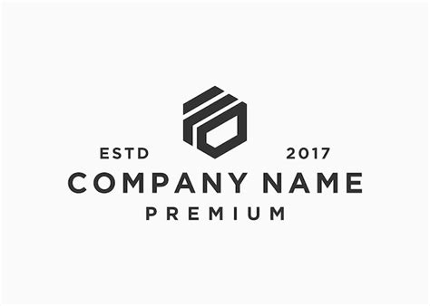 Premium Vector Letter Fd Hexagon Logo Design Vector Illustration Template