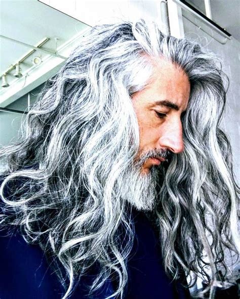 R Jack Foley A True Fashion Icon Grey Hair Men Long Hair Styles Men