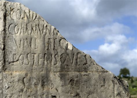 Fragmentary Latin Inscription From A Communal Burial Deta Flickr