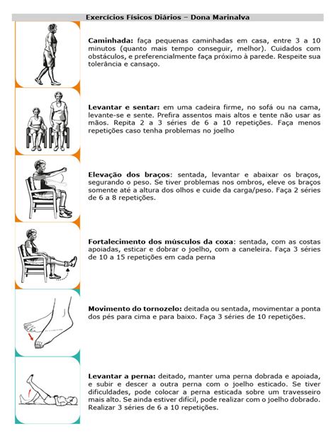 Exercícios Físicos Diários Para Idosos Pdf