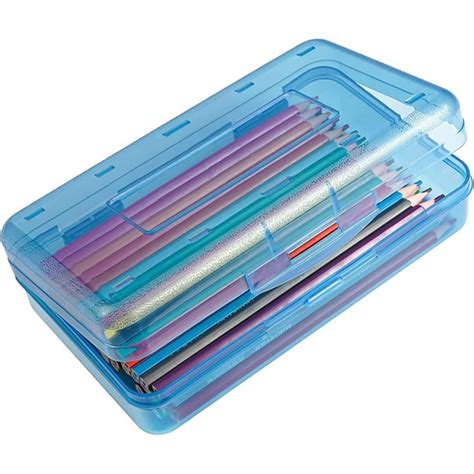 Estuche De Plástico De Colores Para Lápices Gran Capacidad Estuches