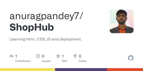 Anurag Pandey On Linkedin Github Anuragpandey7shophub Learning Html Css Js And Deployment