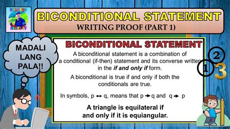 Biconditional Statement Tagalog Youtube