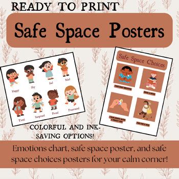 Safe Place Vintage Neutral Conscious Discipline Posters By Amanda Balich