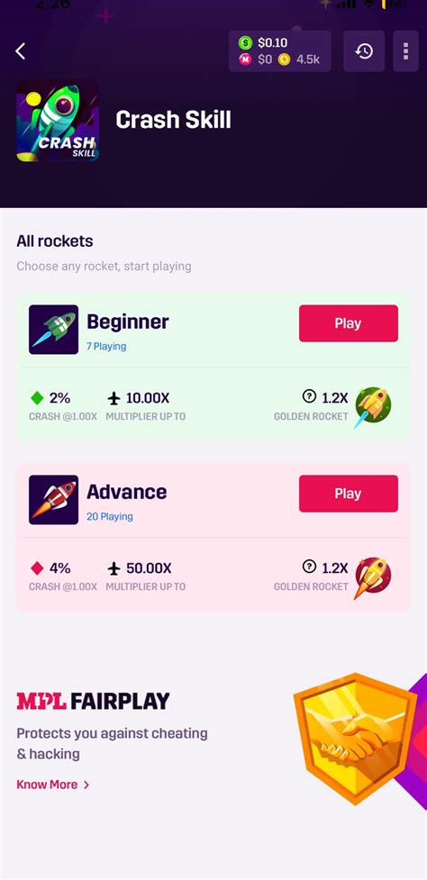 Play Crash Game Online On Mpl And Win Real Money Today