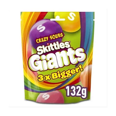Skittles Giant Sours Uk Candy Krash
