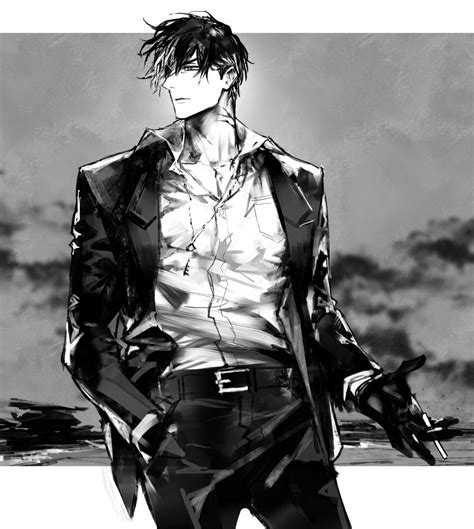 Safebooru 1boy Absurdres Belt Black Belt Black Gloves Black Hair