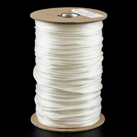 Solid Braided Polyester Cord 4 1 8 X 500 White Trivantage