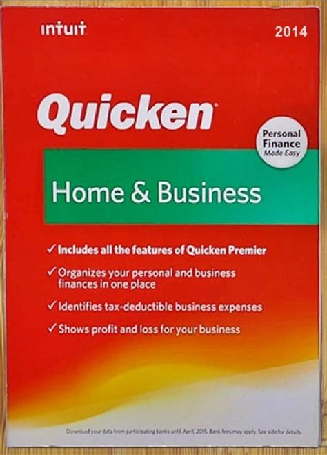 Quicken Home And Business 2014 Manage Your Home And Business Ebay