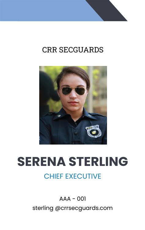 School Principal Id Card Template Edit Online And Download Example