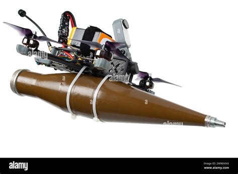 Combat Fpv Drone With Anti Tank Rpg Warhead Low Cost Loitering