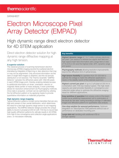 Empad Datasheet Download Free Pdf Optics Atomic