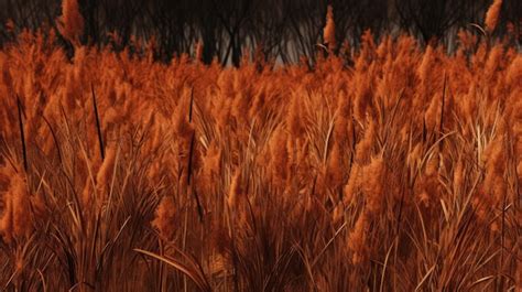 Premium Photo The Background Of The Grass Is In Rust Color