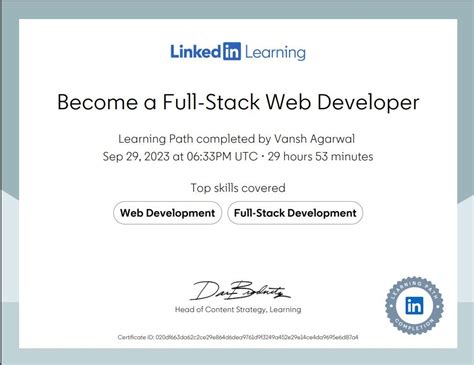 Vansh Agarwal On Linkedin Webdevelopment Fullstack Linkedinlearning Neverstoplearning