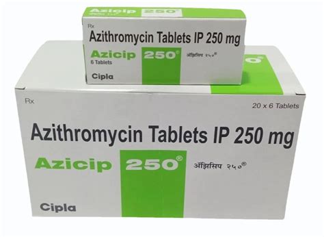 Azicip 250 Azithromycin Tablets Ip At ₹ 340 Box Azithromycin Tablets