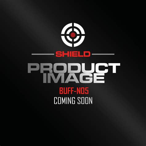 Shield Buff No 5 Black With Large Half Logo Shield Sights