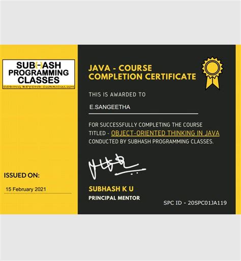 Sangeetha E On Linkedin Subhashprogrammingclasses