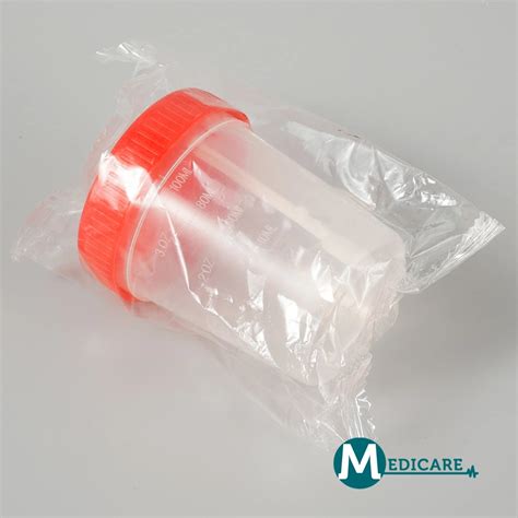 Pp Plastic Disposable Urine Collection Sampling Bottle Container Sterile Cup With Lid China