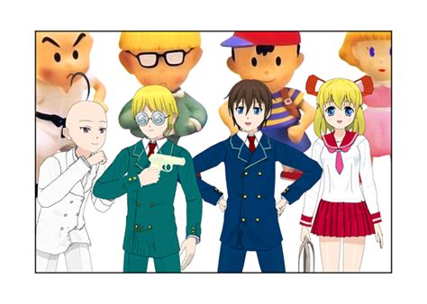 Earthbound Poo Jeff Ness Paula By Princesszeldaxlink On Deviantart