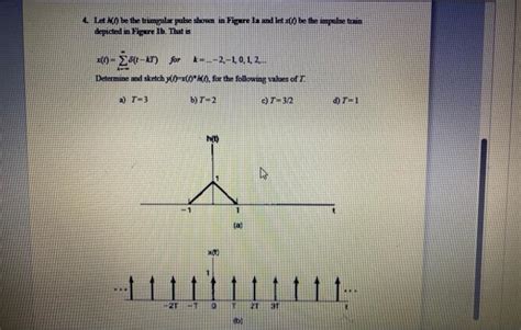 Solved Let H T Be The Triangular Pulse Shown In Figure Chegg