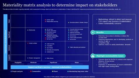 Materiality Matrix Slide Team