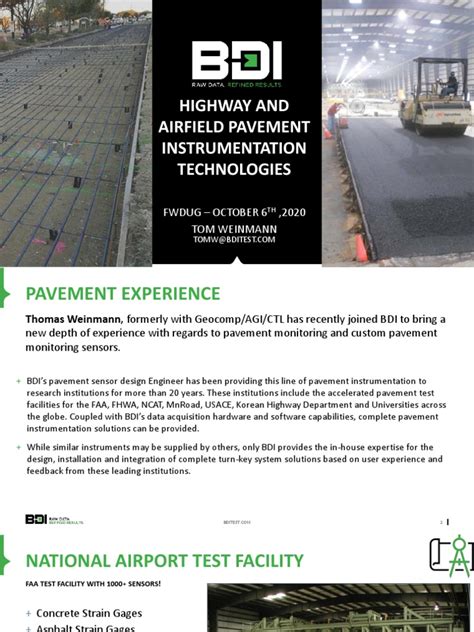 Highway And Airfield Pavement Instrumentation Technologies By Tom Weinmann Rm Pdf Road