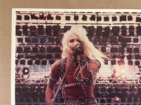 Vintage Original 1980s Motley Crue On Stage Poster Brett Michaels 80s
