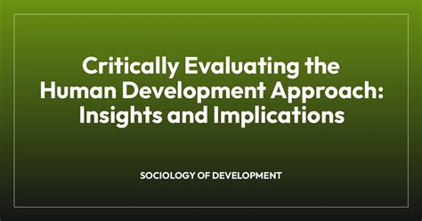 Sociology Of Development • Sociology Institute