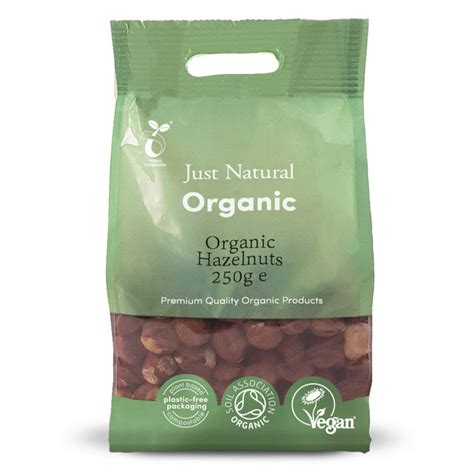 Just Natural Organic Hazelnuts 250g Realfoodsource