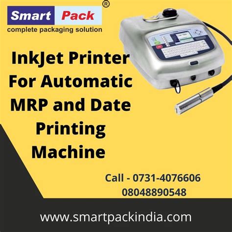 inkjet printer for automatic mrp and date printing machine inkjet