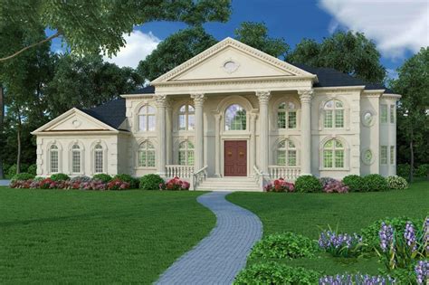 Neoclassical Home Floor Plans And Architectural House Designs