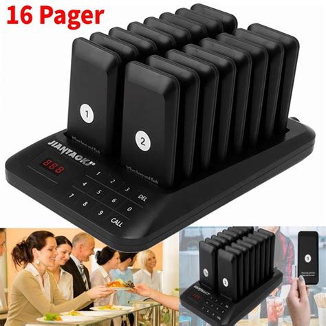 Restaurant Pager System 16 Touch Screen Restaurant Waiting Buzzers