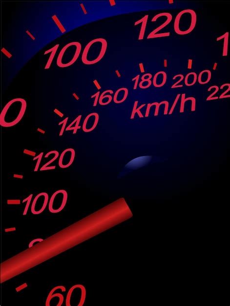 Premium Vector Sport Car Speedometer Vector Illustration